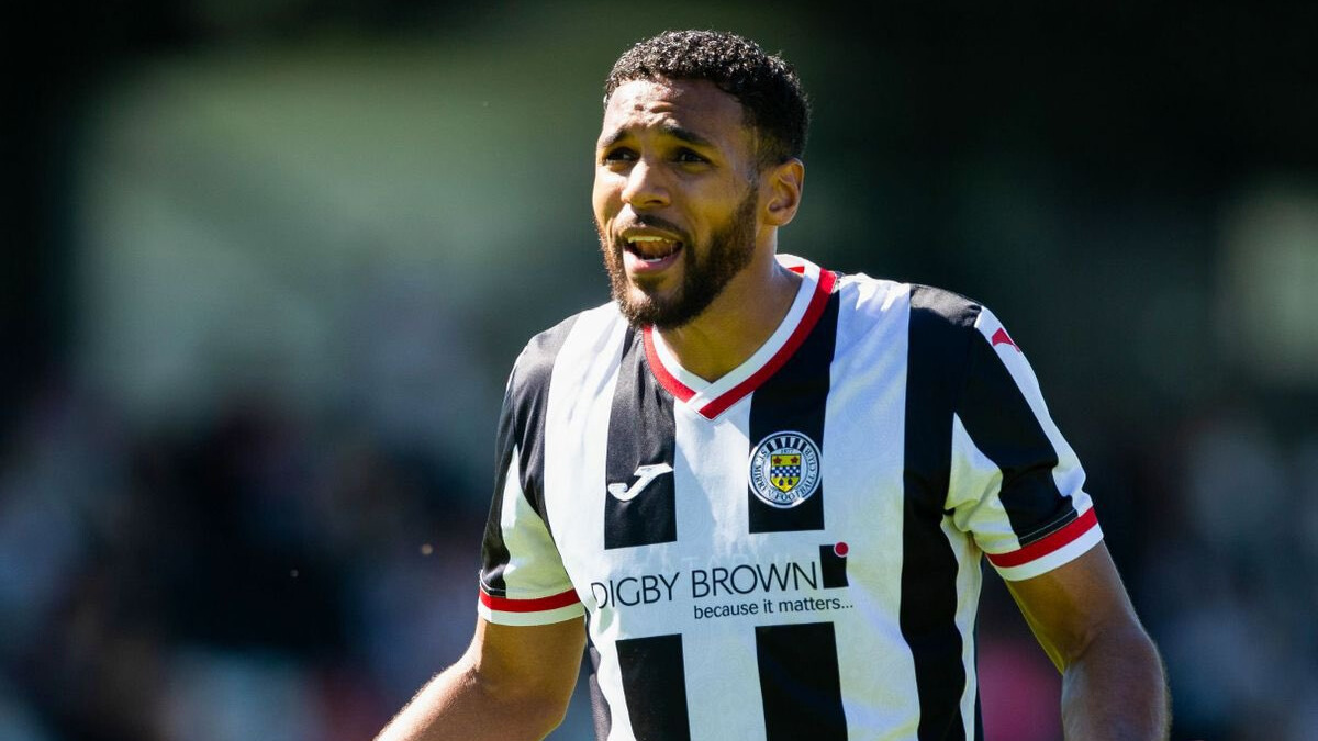 Harambee Stars striker Jonah Ayunga in action as St. Mirren fall to ...